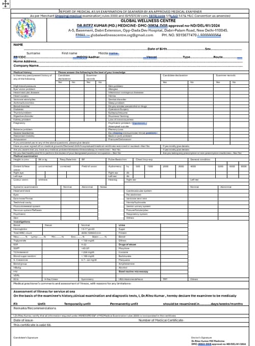 DG Shipping Medical Centre Near me | Treatments